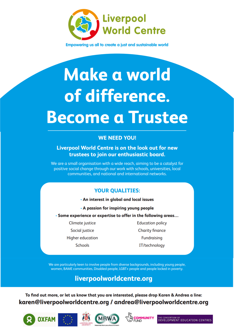 Become an LWC trustee... | Liverpool World Centre